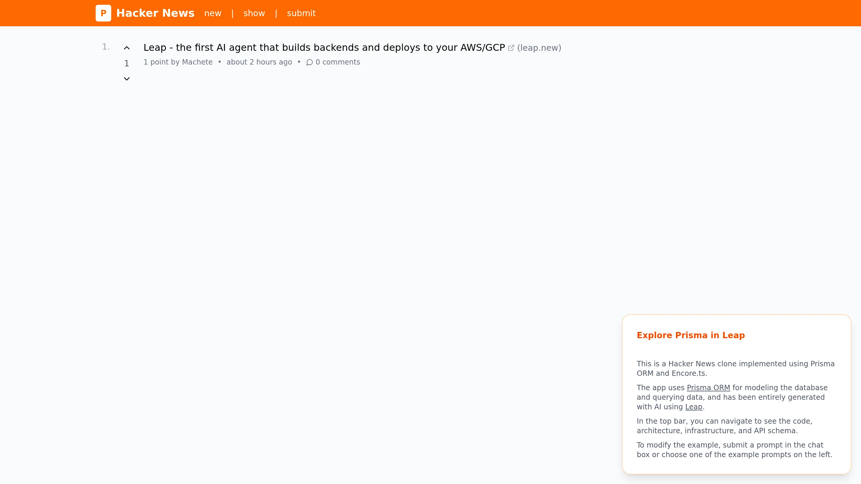 Leap - AI developer agent that builds and deploys apps to your cloud